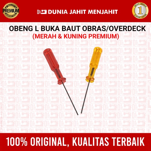 Jual Obeng L Buat Baut Obras/Overdeck Kuning&Merah Premium | Shopee ...