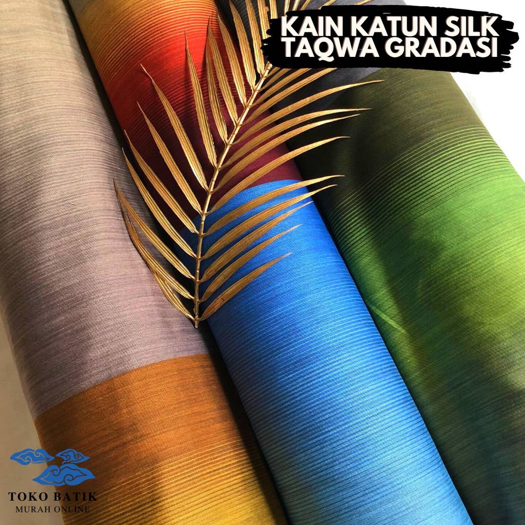 Jual Kain Katun 40s Silk Taqwa GRADASI 4 Warna Foil SUPER LEMBUT Kode ...