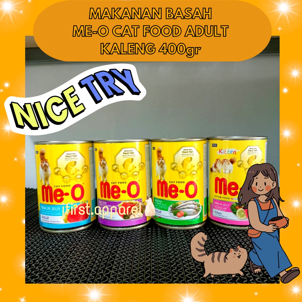 Jual MEO MAKANAN BASAH 400g | MEO KALENG 400g | Me-O KALENG 400g ...
