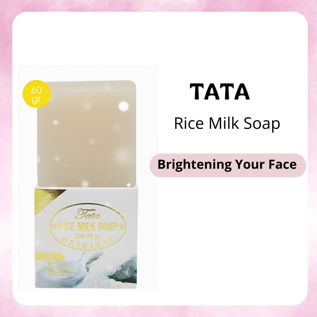 Jual Tata Rice Milk Soap/ Sabun Beras/ Sabun Susu 60gr | Shopee Indonesia