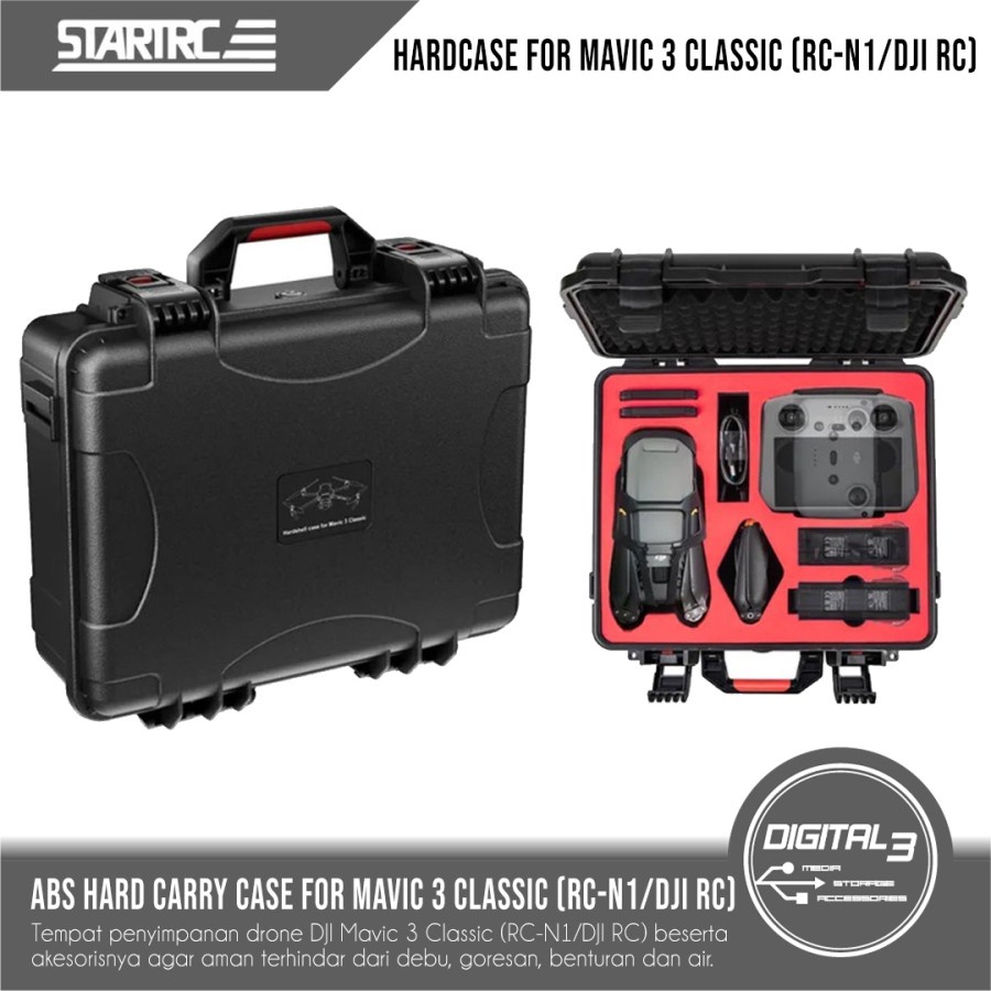 Jual STARTRC Hard Carry Case Tas Koper ABS DJI Mavic 3 Classic DJI RC ...