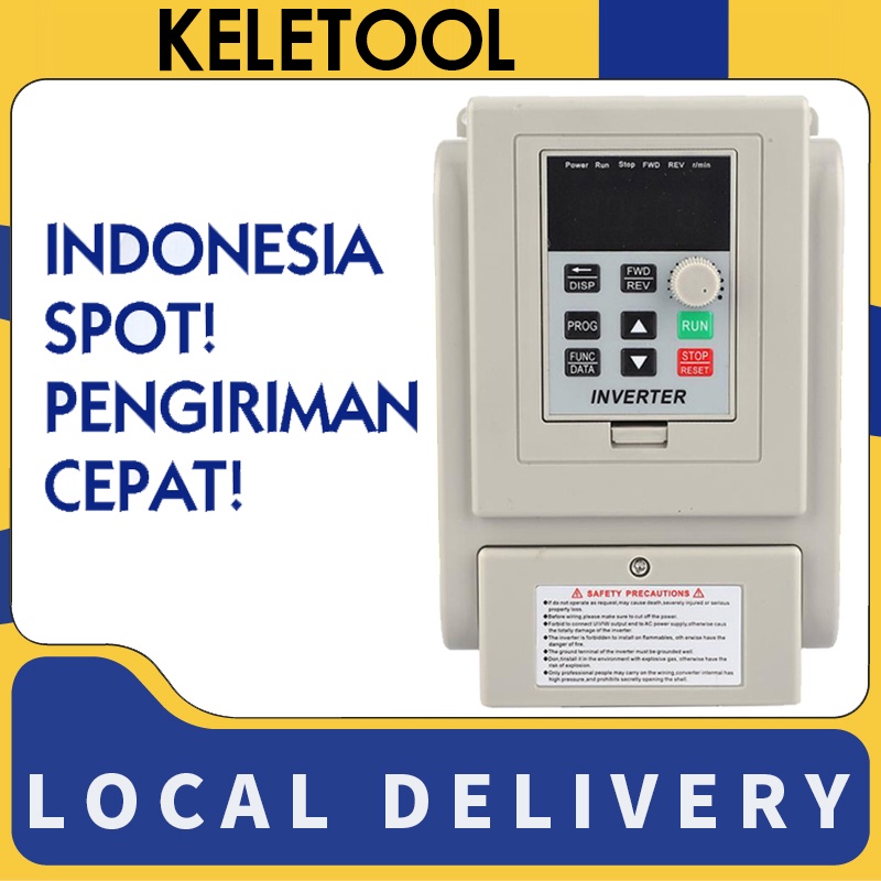Jual Konverter Pengatur Inverter Frekuensi Variabel 2hp 1.5kW input 220V output 3phase Variabel ...