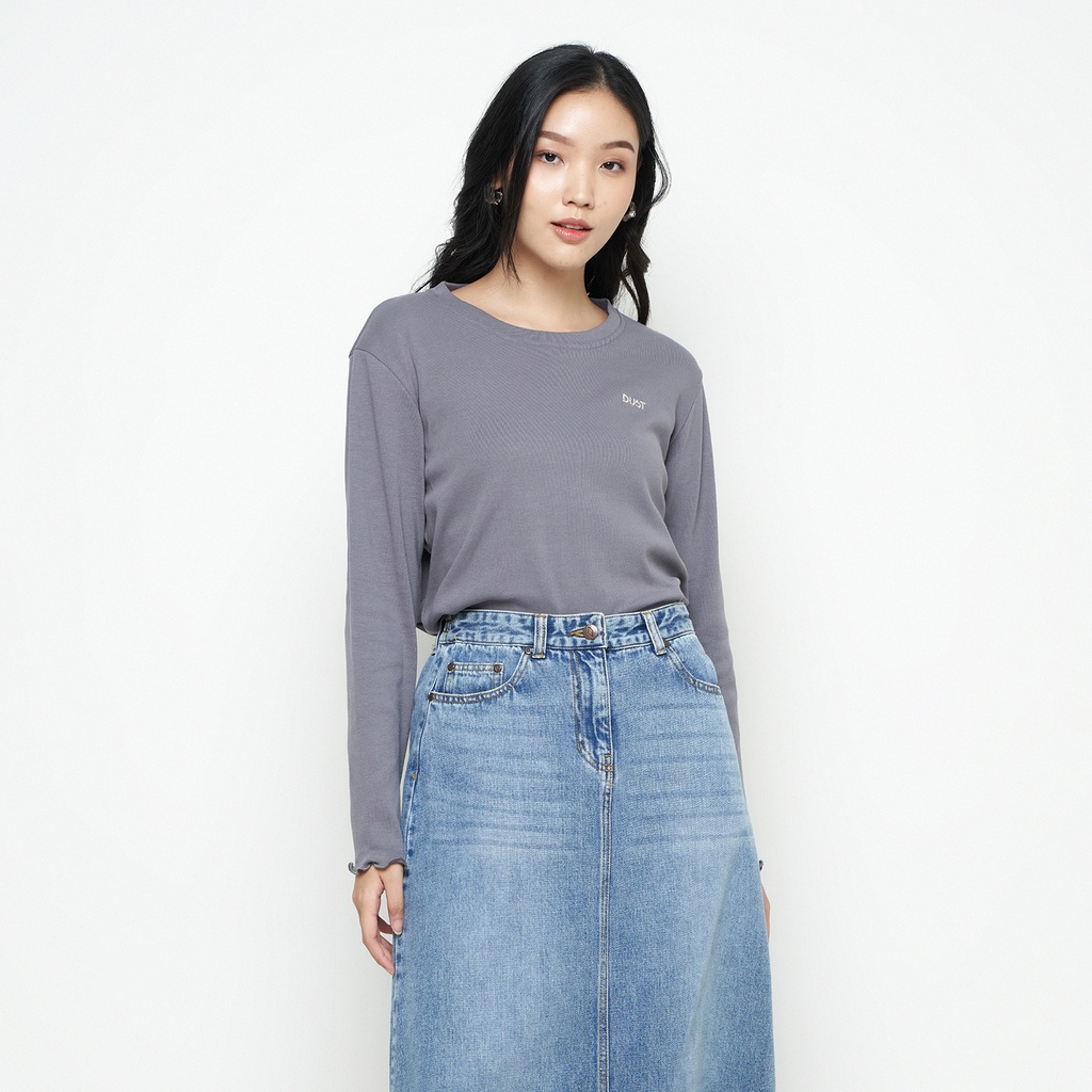 Jual DUST Cropped Kaos Lira Charcoal (D. 71604) | Shopee Indonesia
