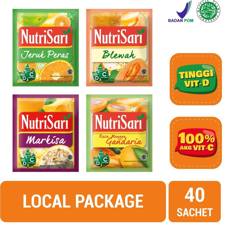 Jual Dijamin Ori>/ NutriSari 4 Rasa Local Package 40 sachet - Minuman ...