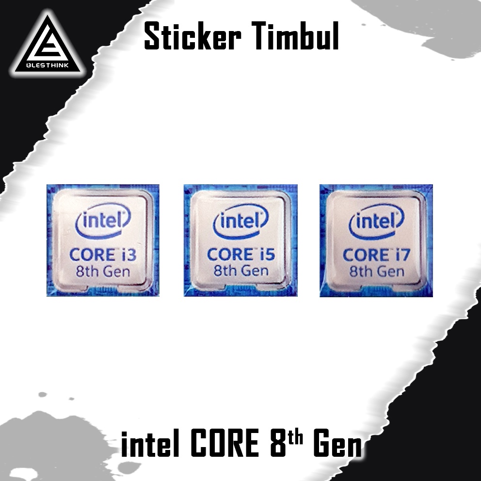 Jual Stiker Timbul Emblem intel Core i3 i5 i7 Gen 8 | Shopee Indonesia
