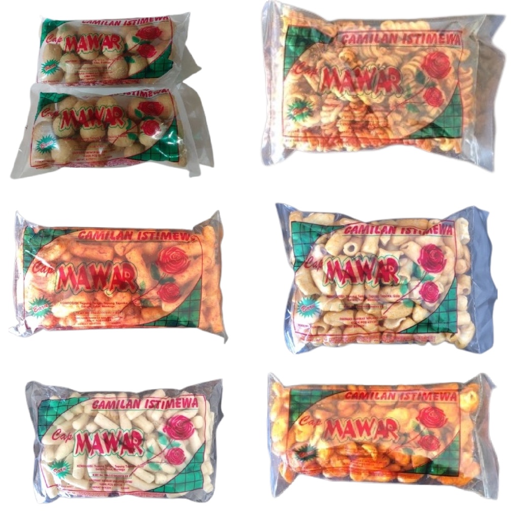 Jual Mawar snack / ANABA Snack jajanan camilan makaroni , kerupuk ...