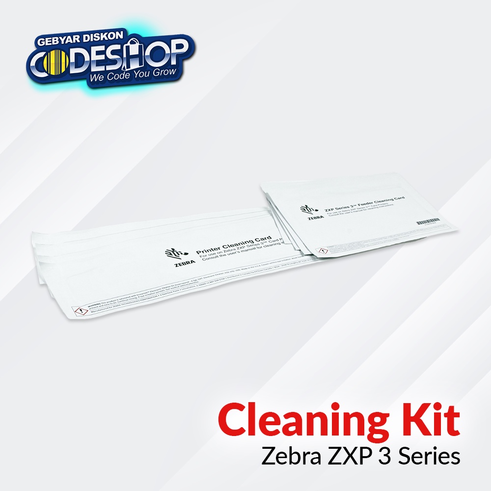 Jual Zebra Cleaning Kit ZXP 3 Series Card Printer Original | Shopee ...