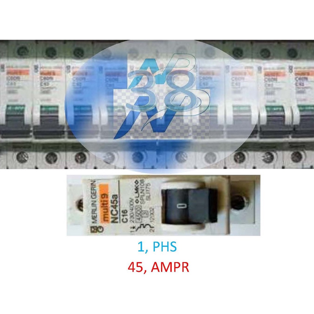Jual MCB Listrik 1p , (10a 16a 20a 25a 32a 45a) Schneider, Hager ...
