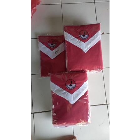 Jual scarf merah putih logo bordir-bisa costum | Shopee Indonesia
