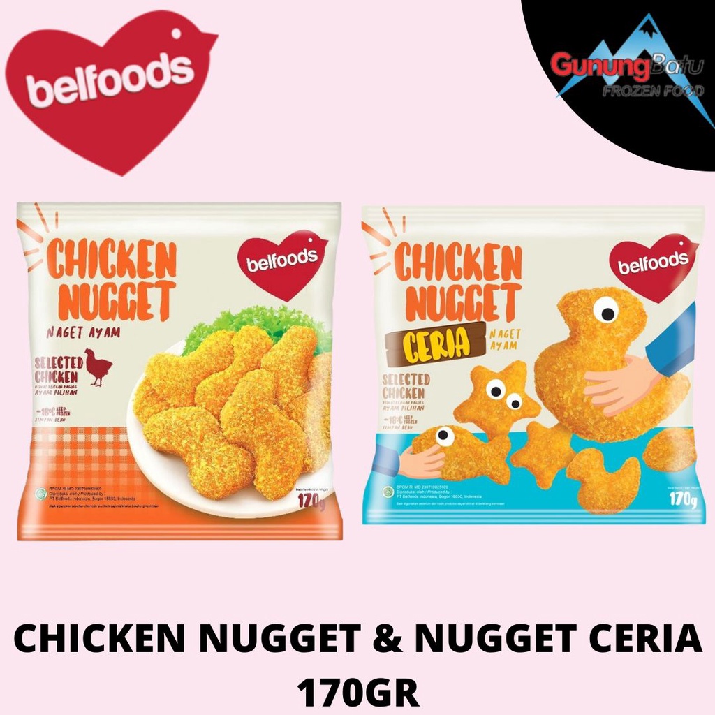 Jual BELFOODS CHICKEN NUGGET/ NUGGET CERIA 170 GRA | Shopee Indonesia