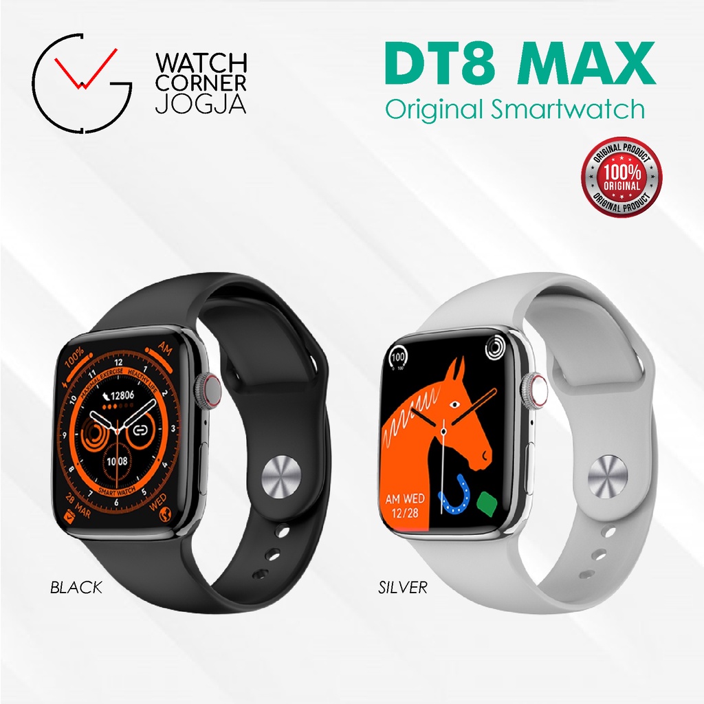 Jual DT No 1 DT8 MAX ORIGINAL Smartwatch NFC GPS Wireless Charging ...