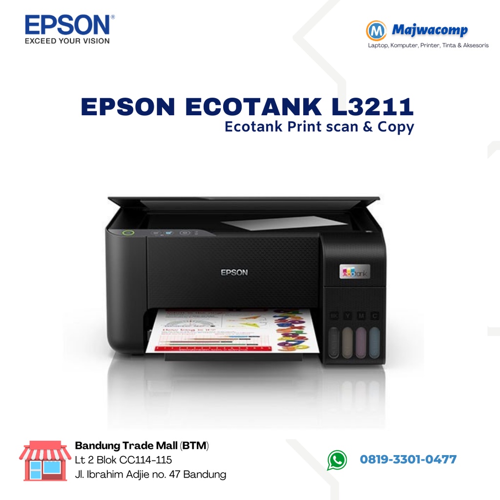 Jual Epson EcoTank L3211 A4 All-in-One Ink Tank Printer | Shopee Indonesia