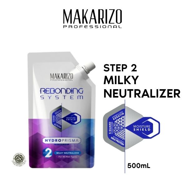 Jual Makarizo Professional Rebonding System HydroPrisma Neutralizer Milky Pouch 500 mL | Shopee ...