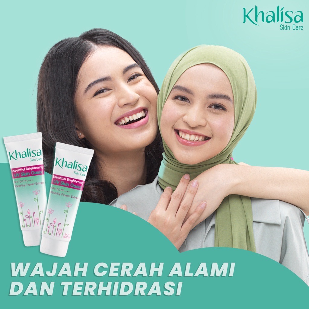 Jual Khalisa uv skin oasis sunscreen 40gr | Shopee Indonesia