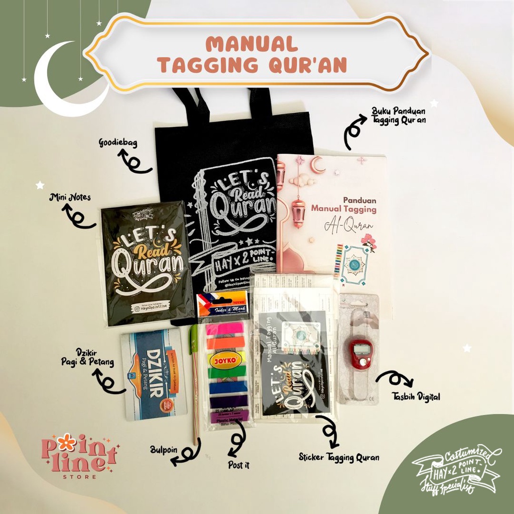 Jual QURAN TAGGING KIT - Al-Quran Sticker Set by HAYX2POINTLINE ...