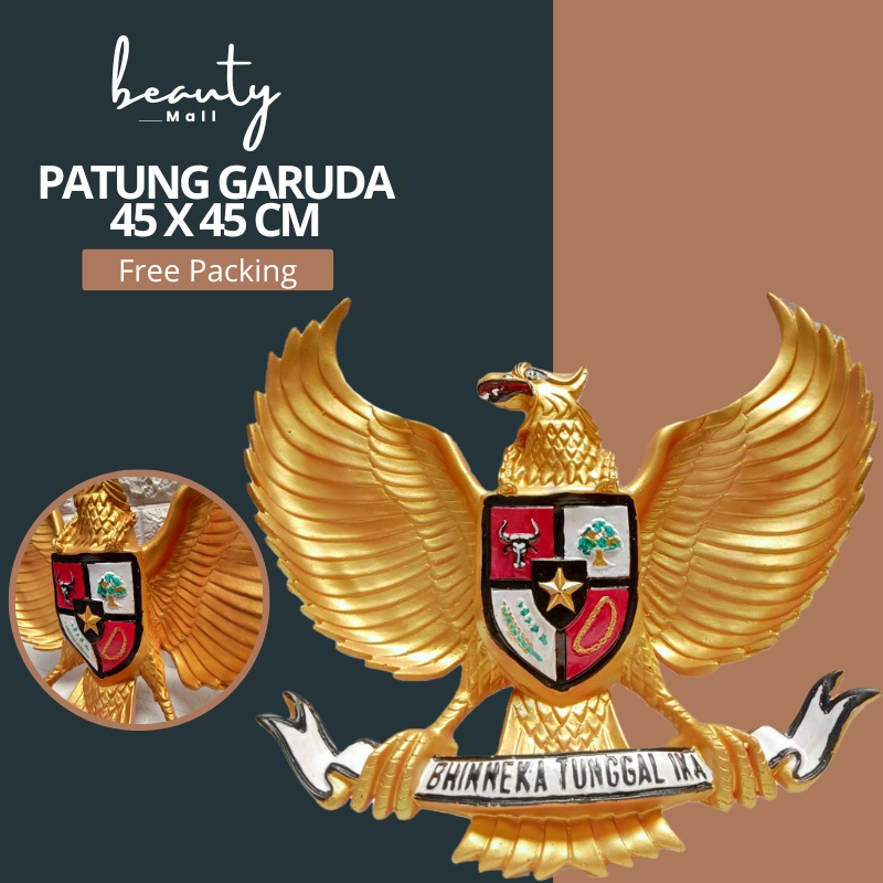 Jual Hiasan Dinding Lambang Negara Garuda Pancasila 3 Dimensi Fiber ...