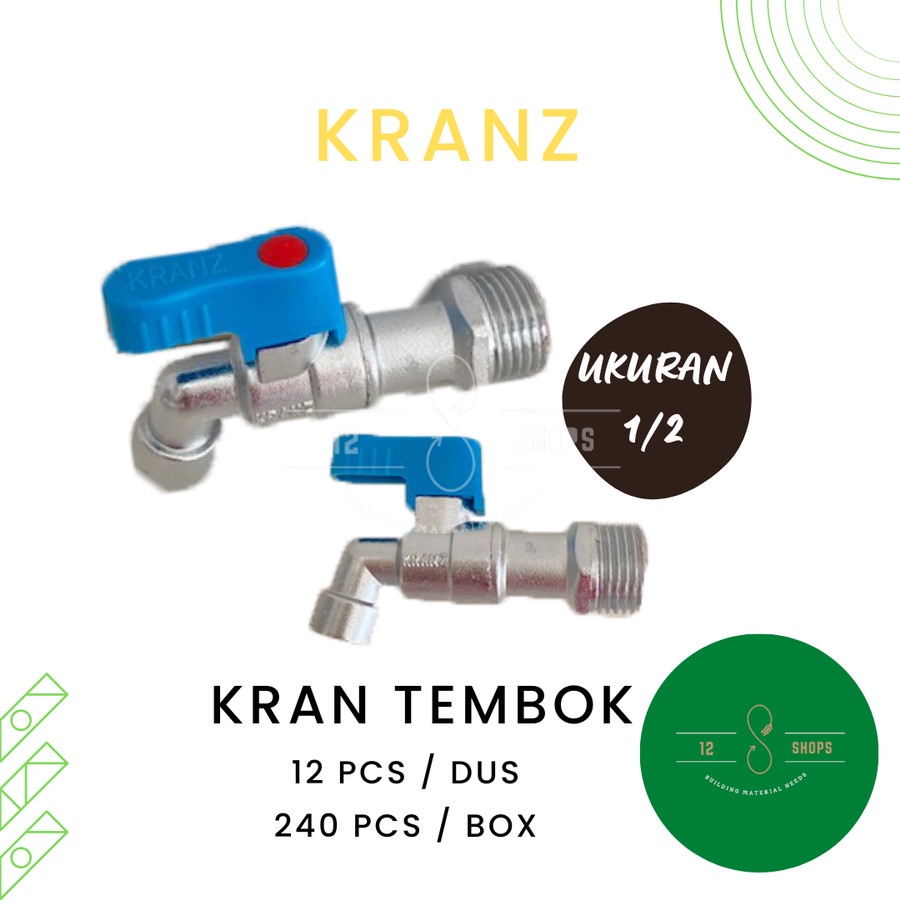 Jual Kranz Keran Air Eco ukuran 1/2" inch Kran Tembok Besi Kebun Taman ...