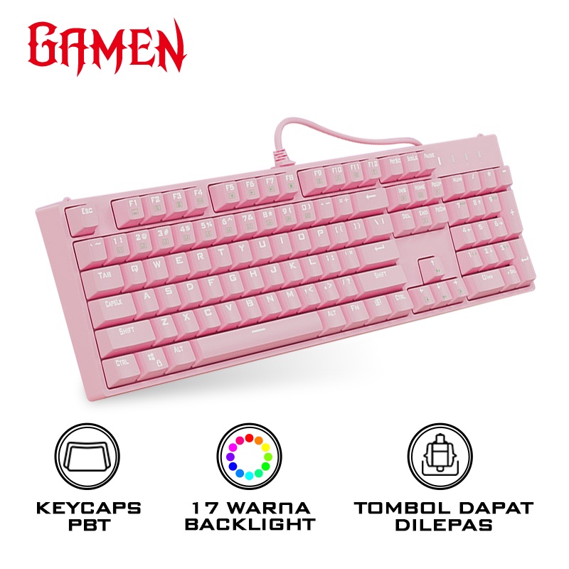Jual GAMEN Titan Elite Mechanical Pluggable Switch Blue/Red Gaming ...