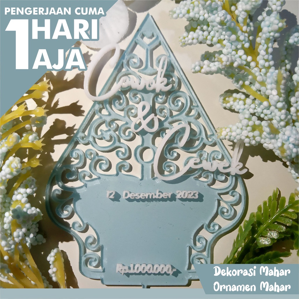 Jual BRUSH GUNUNGAN WAYANG WARNA CUSTOM DEKORASI MAHAR NAMA TIMBUL ...