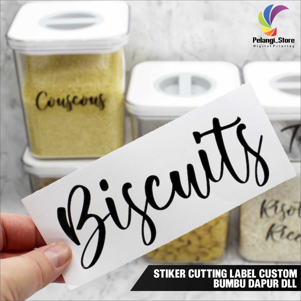 Jual (TANPA MINIMAL ORDER ) Stiker Cutting Stiker Label Costum Bumbu ...