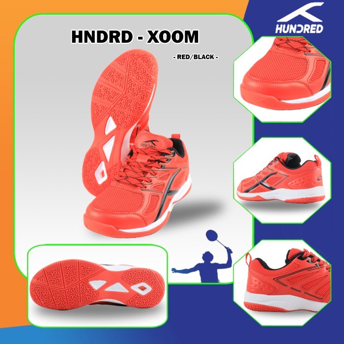Jual Sepatu Badminton Hundred Original XOOM | Shopee Indonesia