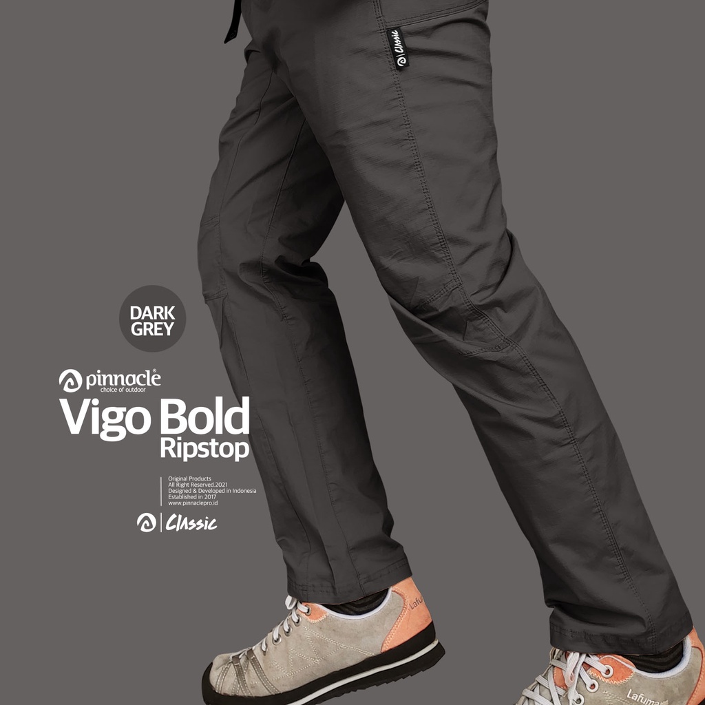 Jual Pinnacle Pro Official Vigo Bold Ripstop Classic Pant - Dark Grey ...