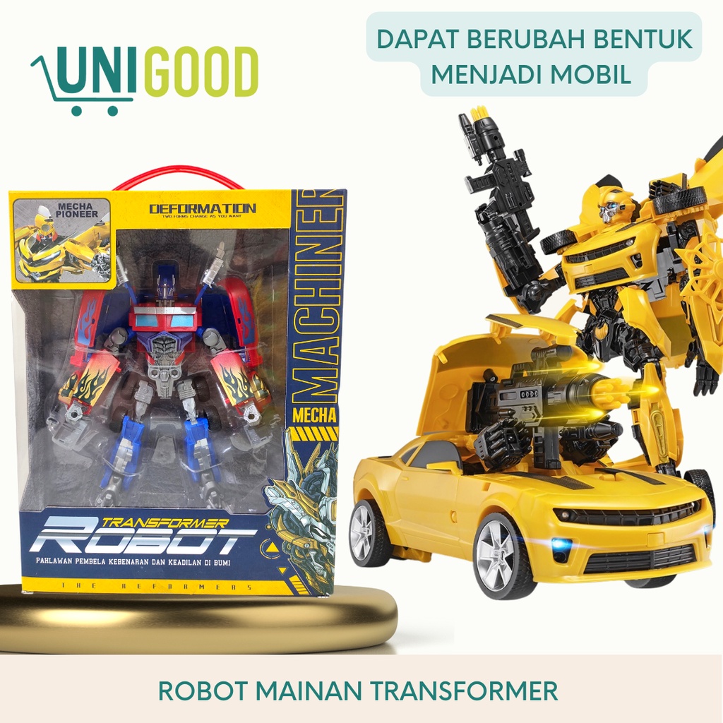 Jual UNIGOOD - Mainan Anak Robot Transformer Mobil Bumblebee Optimus Prime Kado | Shopee Indonesia
