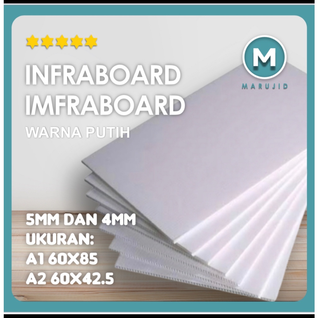 Jual INFRABOARD IMPRABOARD PUTIH (hanya putih)A1 Tebal 5mm 85x60cm ...