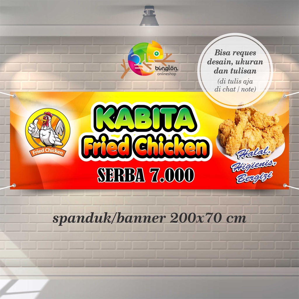 Jual Spanduk, Banner Fried Chicken | Shopee Indonesia
