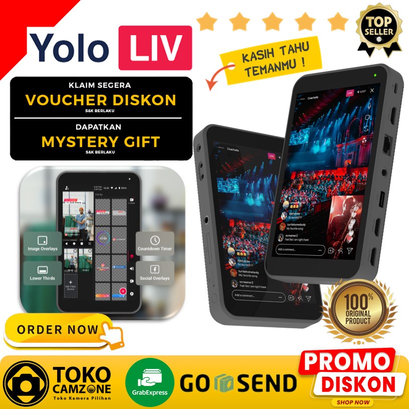 Jual YoloLiv Yolobox Instream Vertical Live Streaming Encoder and Monitor | Shopee Indonesia