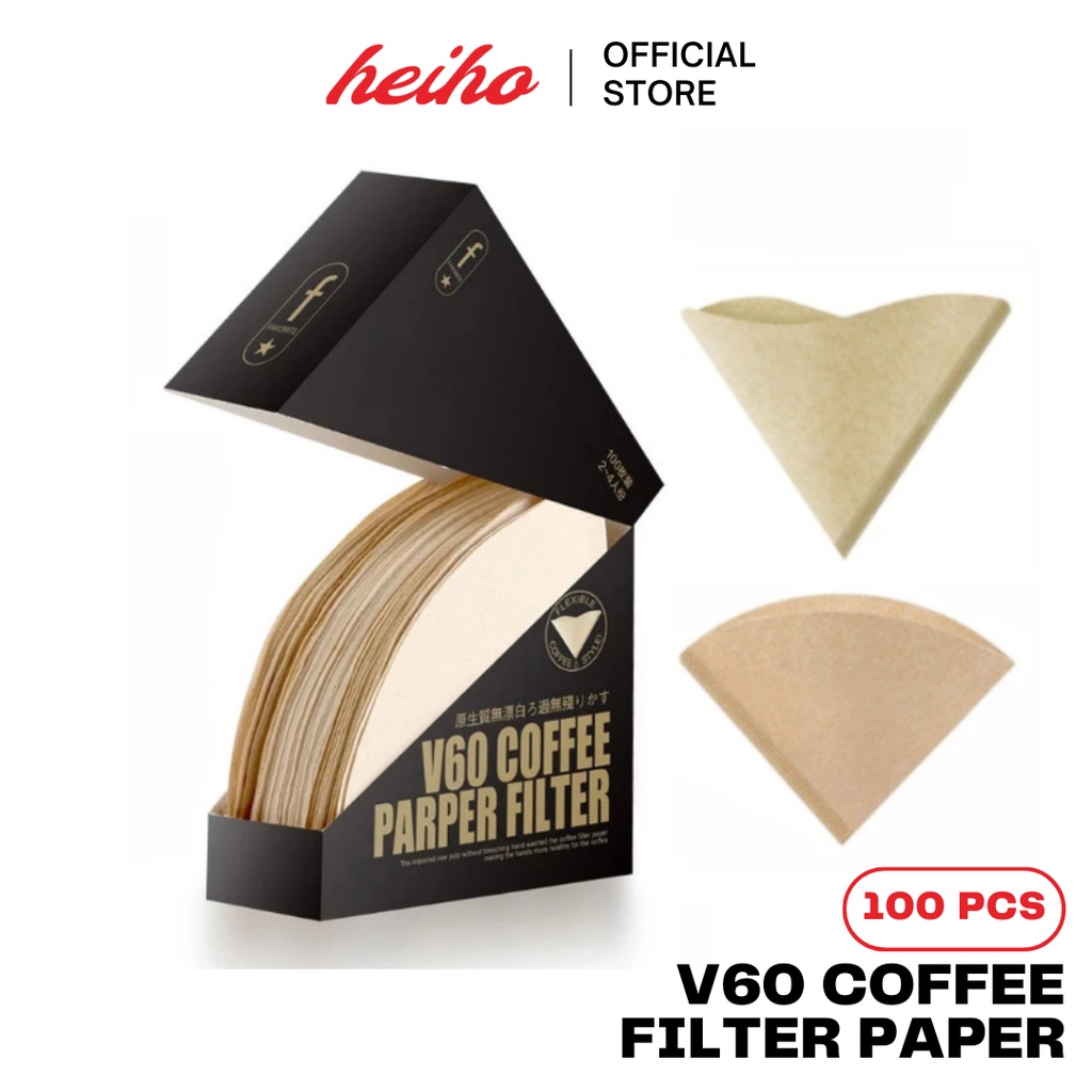 Jual Isi 100pcs Kertas Filter Saringan Kopi Coffee V shape Bottom ...