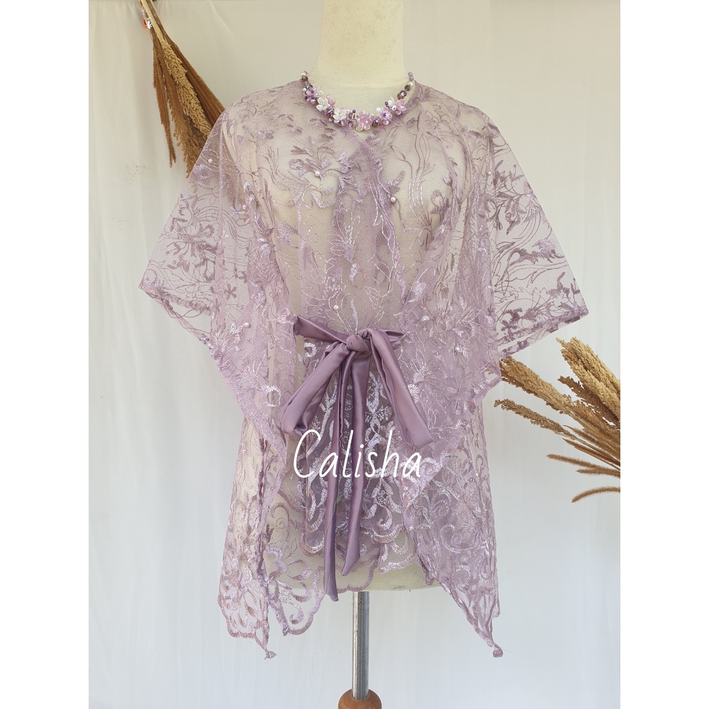 Jual Gayatri Outer by Calisha CAPE BRUKAT OUTER TULLE CARDIGAN KEBAYA ...