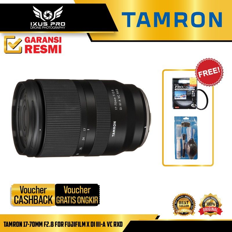 Jual Tamron 17-70mm f2.8 for Fujifilm X Di III-A VC RXD Fuji 17-70 mm RESMI | Shopee Indonesia