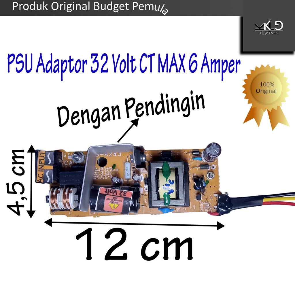 Jual Adaptor Power Supply SMPS CT 45V,32V,24V Max 6 Amper Class D ...
