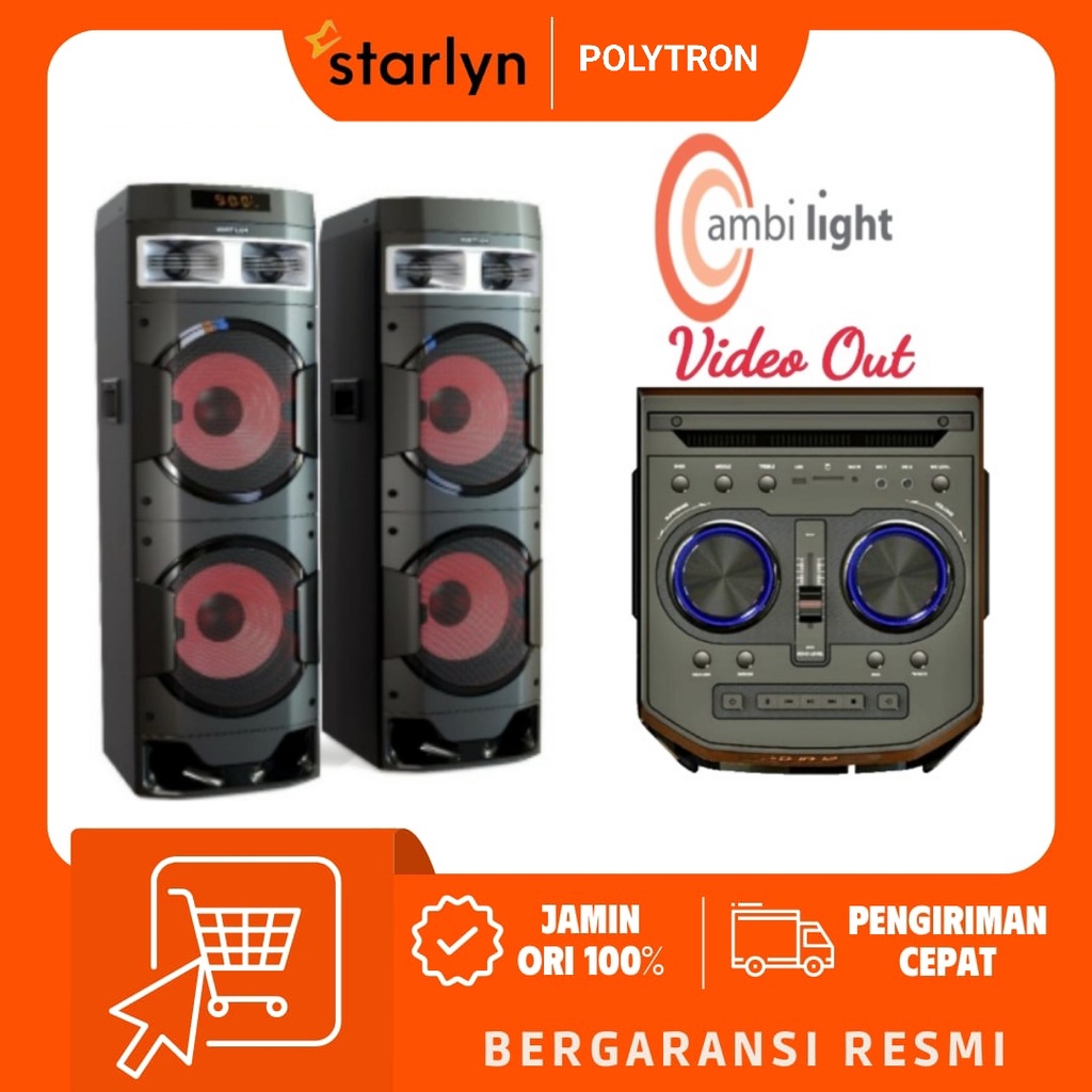 Jual Polytron Speaker Aktif Video Out Pas 10d28 Shopee Indonesia