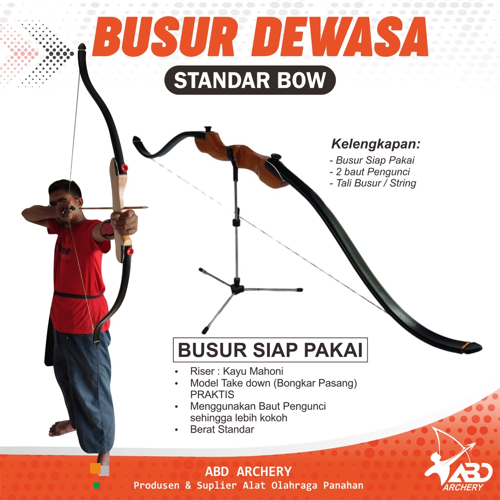 Jual Busur Panah Dewasa // Recurve Bow // Standar Bow | Shopee Indonesia
