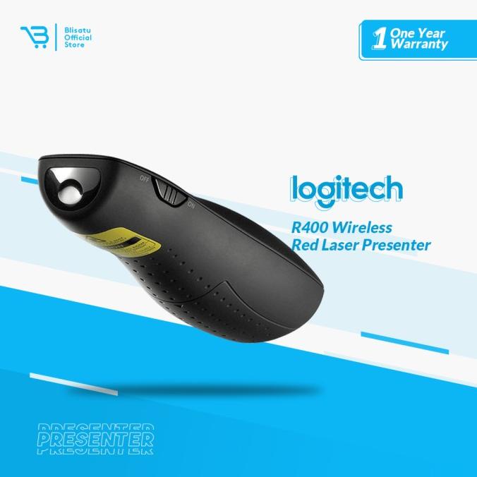 Jual Logitech R400 Wireless Presenter - Red Laser [Cod] | Shopee Indonesia