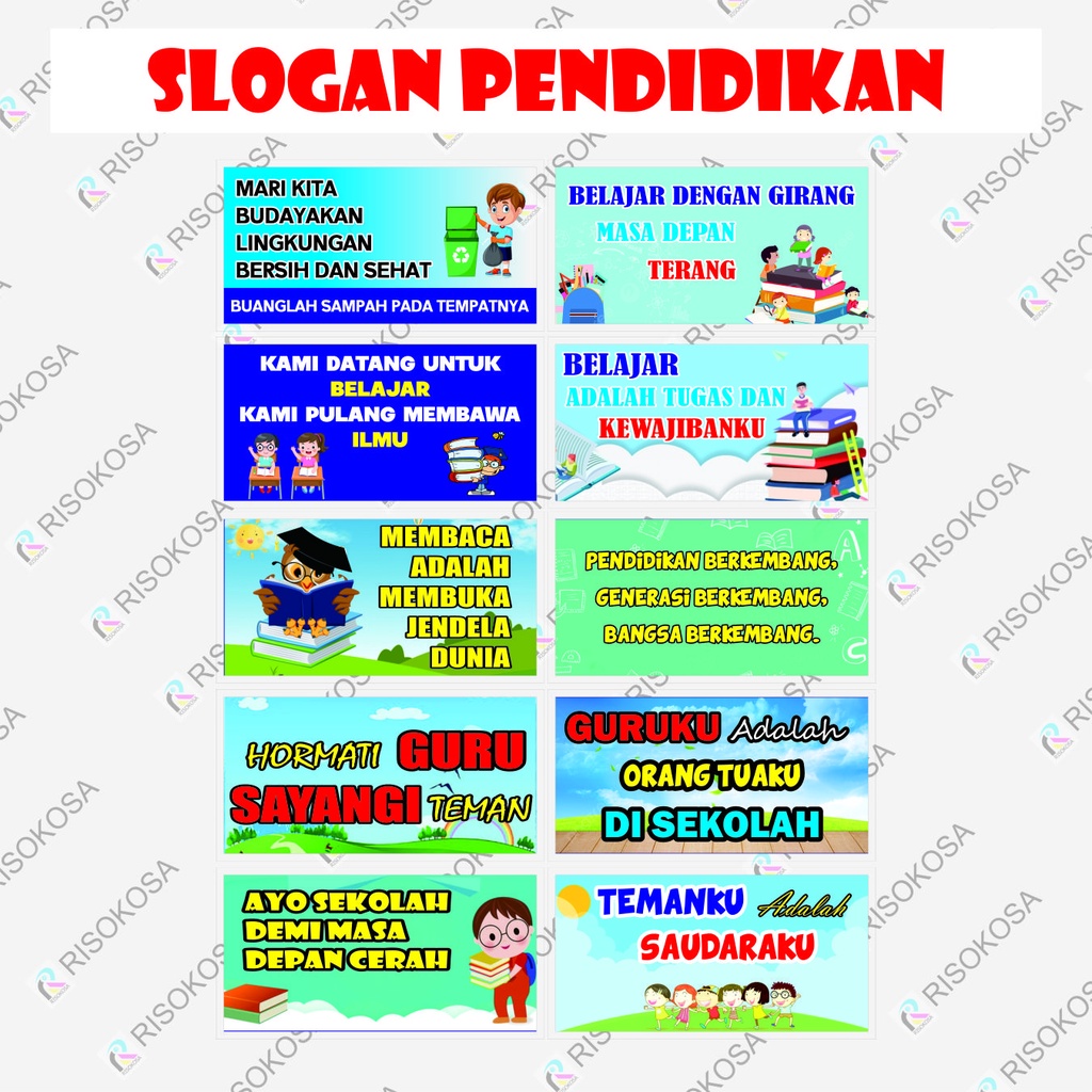 Jual JUAL SPANDUK/BANNER SLOGAN UKURAN 100x50cm | Shopee Indonesia