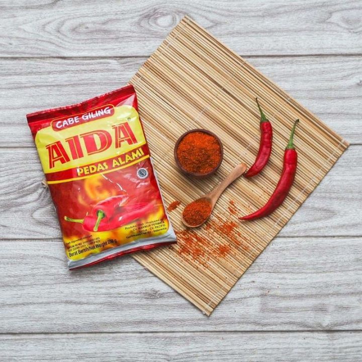 Jual Cabe Bubuk AIDA 100% Cabe Asli Kemasan 250gr | Shopee Indonesia