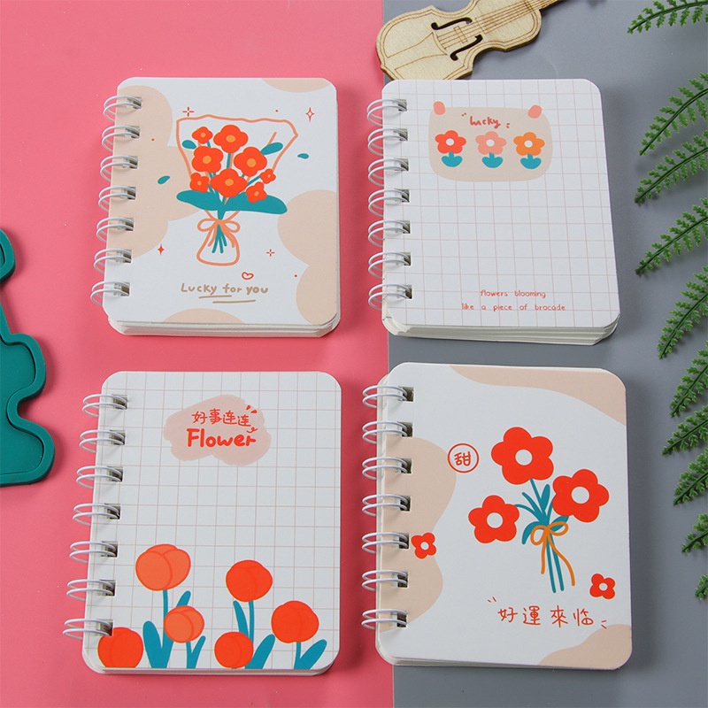 Jual Mini Notebook rol besi korean style A7 /notebook lucu | Shopee ...