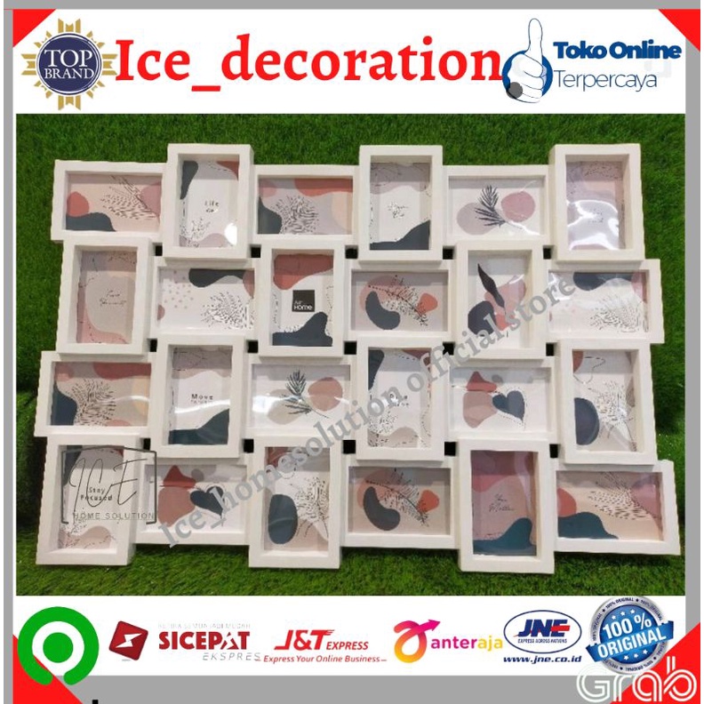 Jual frame foto/bingkai foto/Kris 4r Bingkai Foto 24 Frame - Putih ...