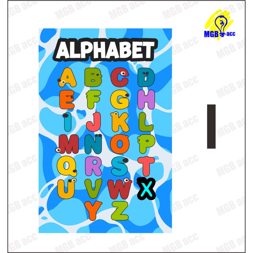 Jual Poster Gambar Edukasi Belajar Anak PAUD TK Balita Dinding Huruf ...