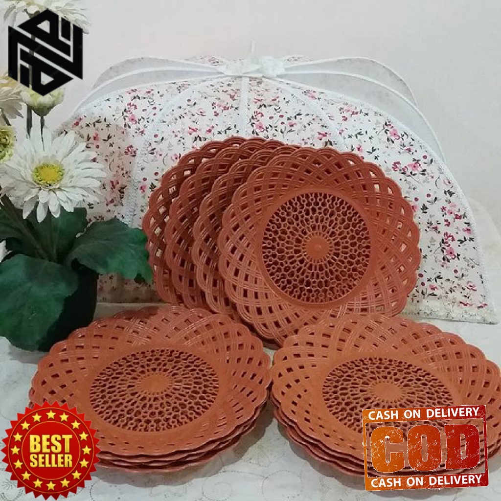 Jual PIRING BULAT PLASTIK ANYAMAN PIRING ANYAMAN PIRING ROTAN PIRING ...