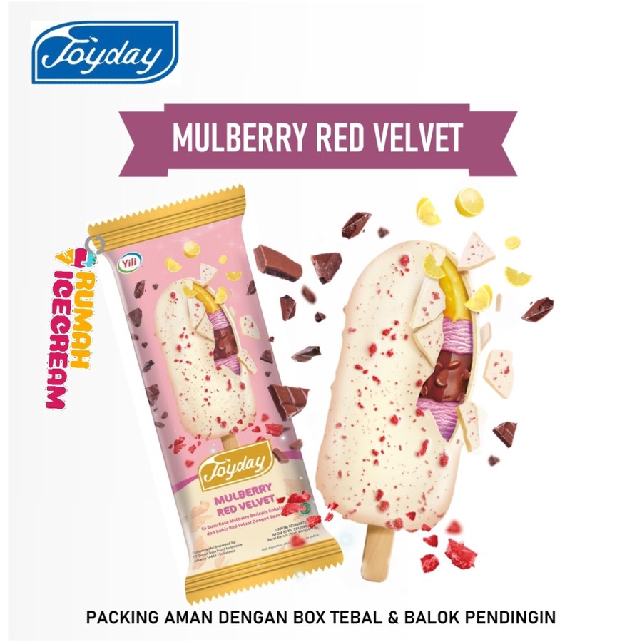 Jual Es Krim Joyday Mulberry Red Velvet | Shopee Indonesia