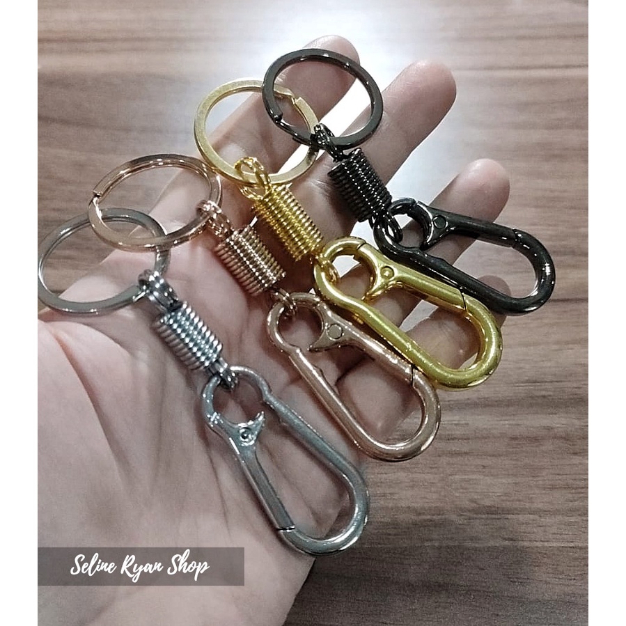 Jual Gantungan Kunci Carabiner Karabiner dengan Per / Pegas | Shopee ...