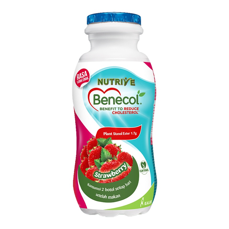 Jual NUTRIVE Benecol Strawberry Non Sugar 100 ml | Shopee Indonesia