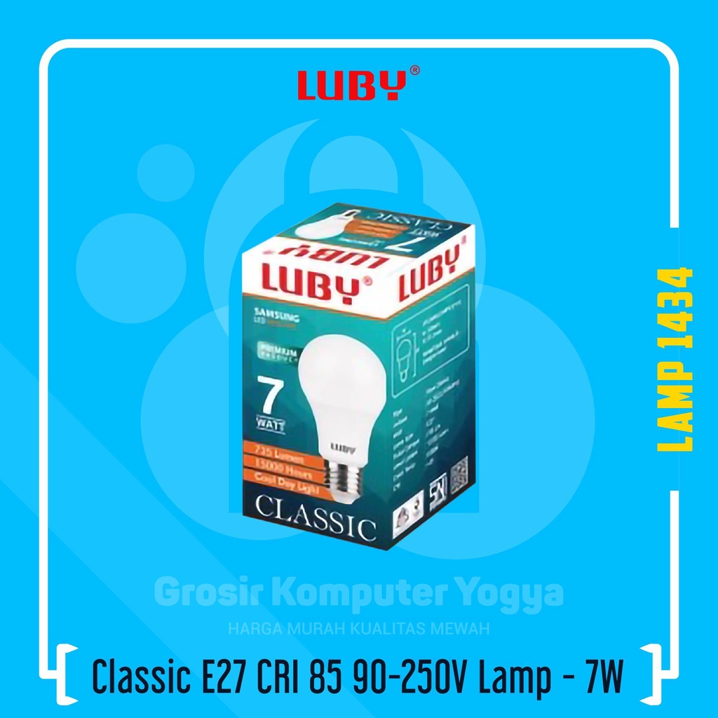 Jual Luby Classic 7W E27 CRI 85 90-250 V LED Lamp Lampu | Shopee Indonesia