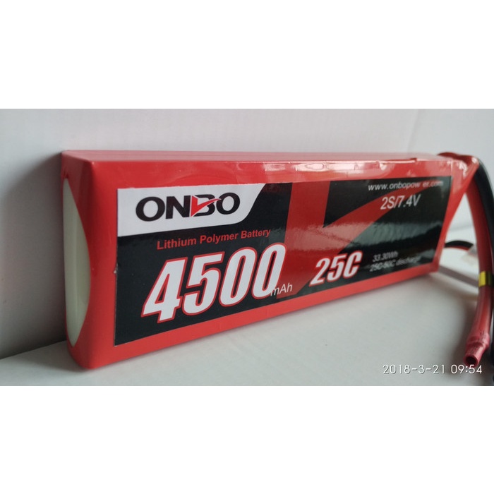 Jual Lipo Battery 2s 7,4v 4500mah 25-50c Onbo Nano Power ( lavar stores ...