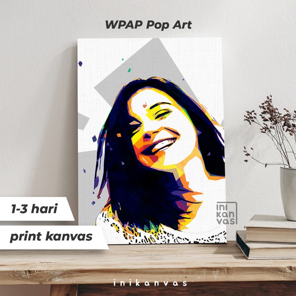 Jual WPAP POP ART KANVAS 40 x 60cm lukis gambar foto wajah - kado ulang ...