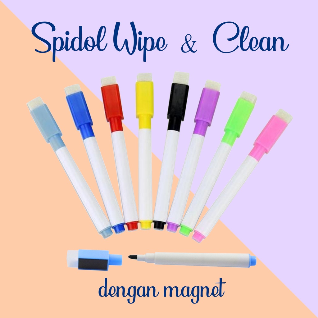 Jual Spidol Wipe & Clean dengan MAGNET | Shopee Indonesia